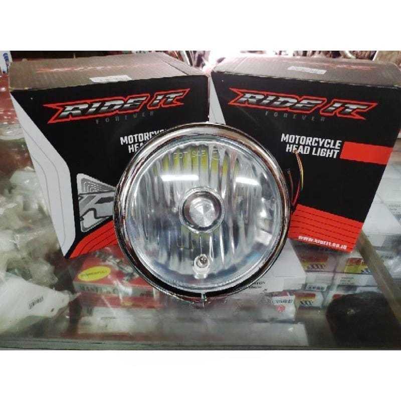 Reflector JUTE H4 LED ไฟหน้ากระจกแบน 5.75 INCH CB GL Photochromic RIDE ...