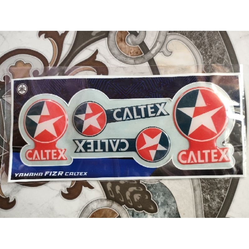 สติกเกอร์เรซิ่น ลายตราสัญลักษณ์ fiz r caltex yamah fiz r | Shopee Thailand