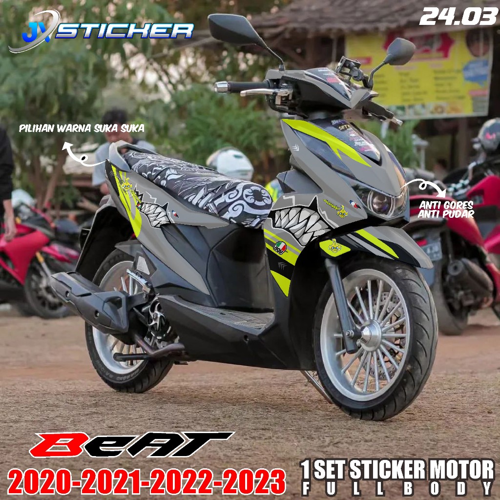 สติกเกอร์ ลายฉลาม JV 24.03 DEASIN BEAT DELUXE BEAT STREET STICKER 2020 ...