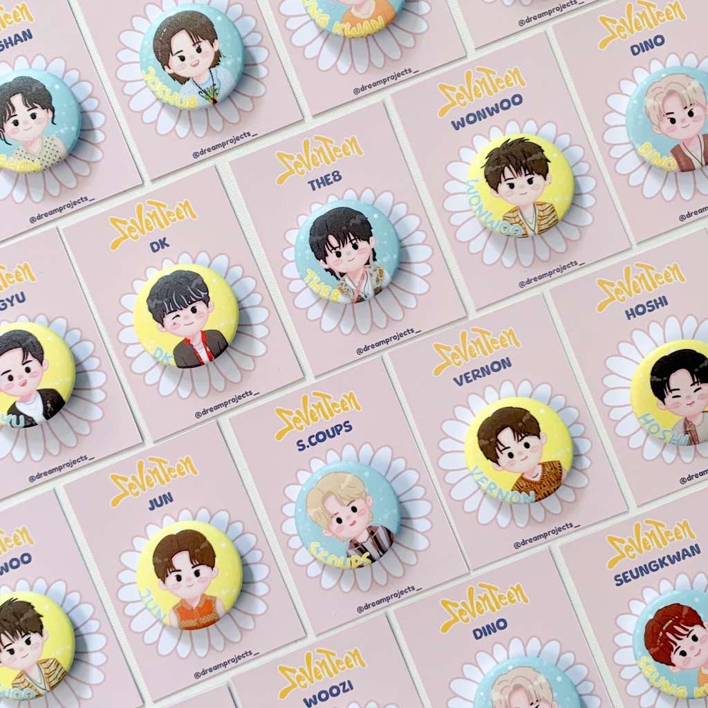 ปุ่ม Seventeen Pin SVT | Shopee Thailand