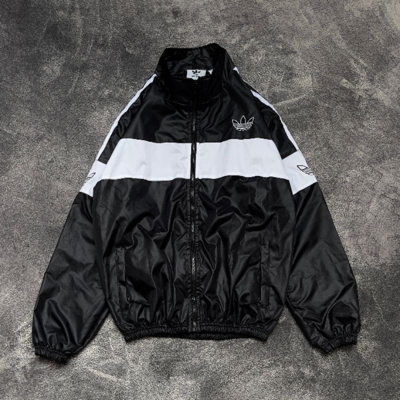 Adidas Vintage Running Jacket เสื้อแจ็คเก็ตร่มชูชีพ Adidas | Shopee ...