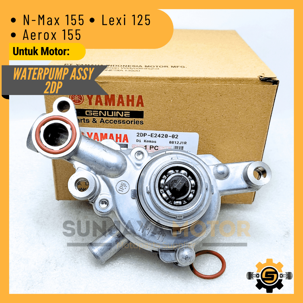 ปั๊มน้ําหม้อน้ํา 2DP สําหรับ Yamaha NMax 155 Aerox 155 Lexi 125 Water ...