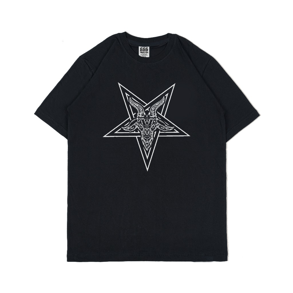 Satanic Pentagram PENTAGAR 666 เสื้อยืดโลหะเพลง Unisex ผู้ชายผู้หญิง ...