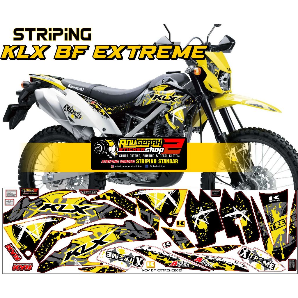 Striping klx bf extreme 2022 | Shopee Thailand