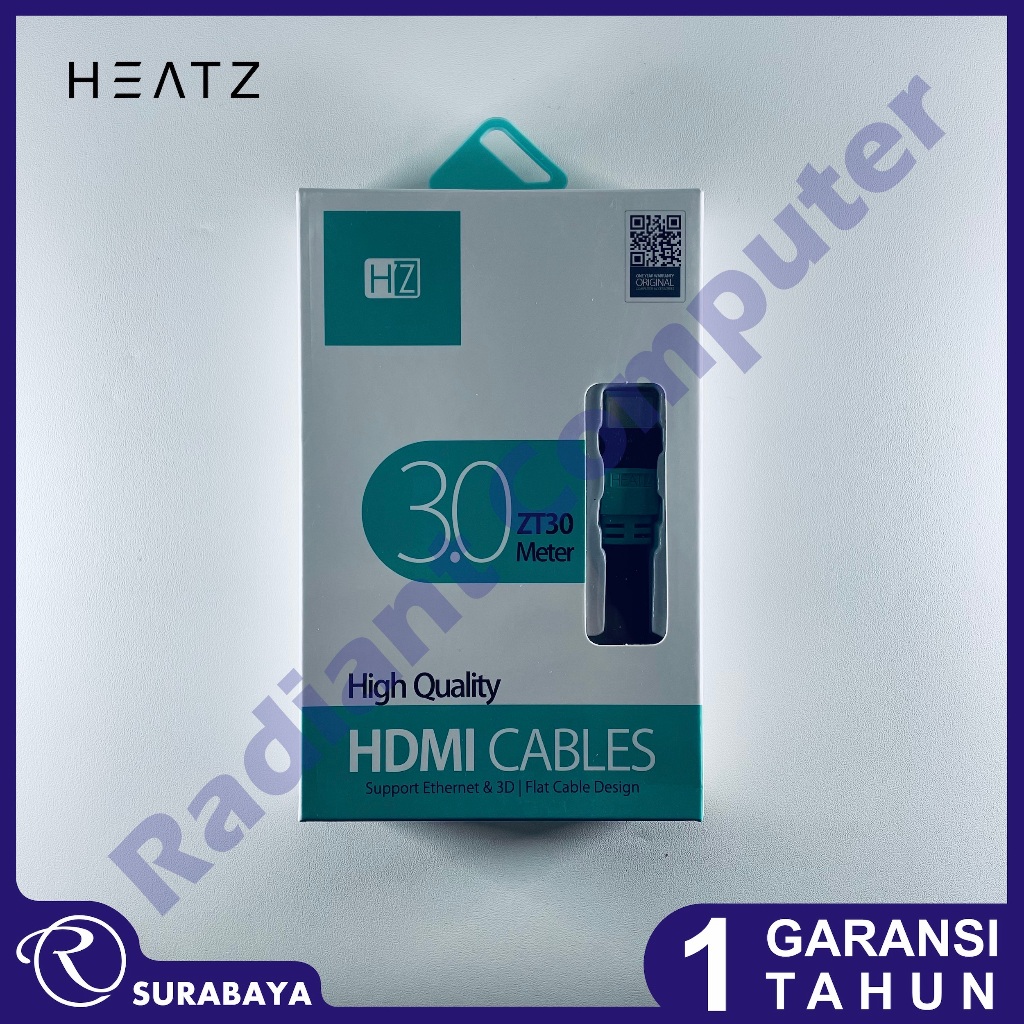 Heatz ZT30 สาย HDMI คุณภาพสูง Flat 3.0 M รองรับ 4K | Shopee Thailand