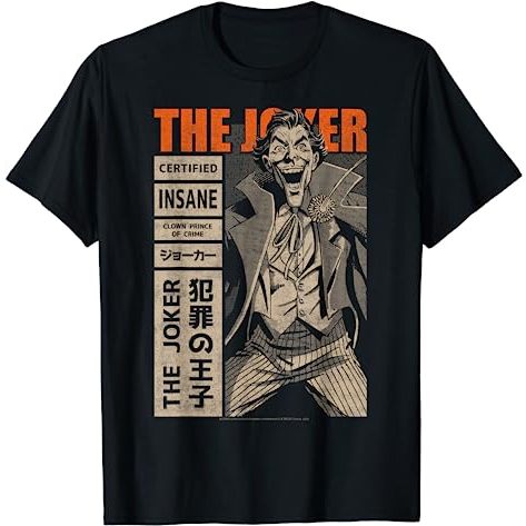 Distro CLOTHES DC Comics เสื้อยืด Joker Certified Insane | Shopee Thailand