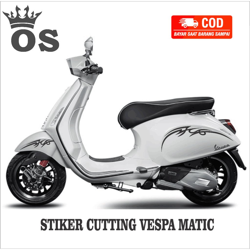 สติ๊กเกอร์ตัด VESPA MATIC SPRINT/MTF 7/ใหม่ล่าสุด VESPA MATIC STRIPING ...