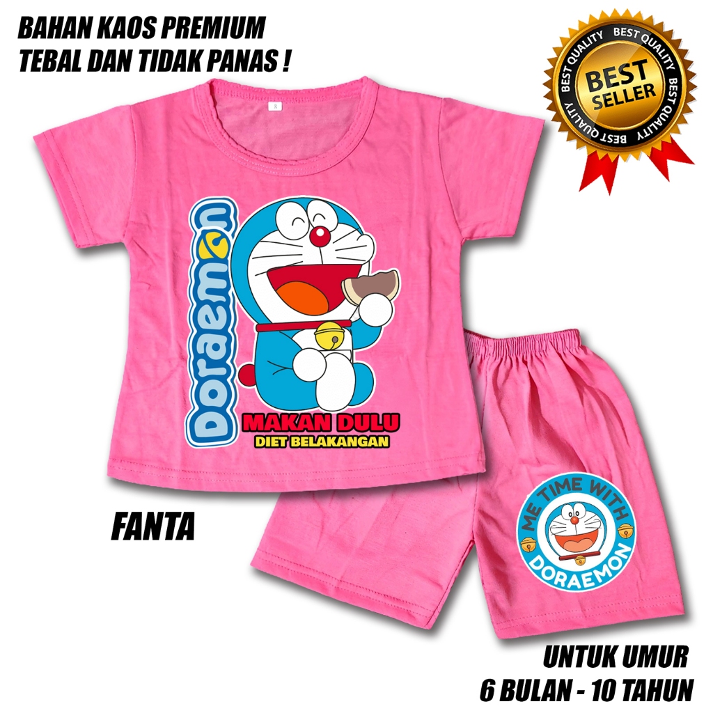 ชุด DORAEMON GIRLS PREMIUM MATERIAL / BOYS SETTINGS AGED 1-10 ปี ...
