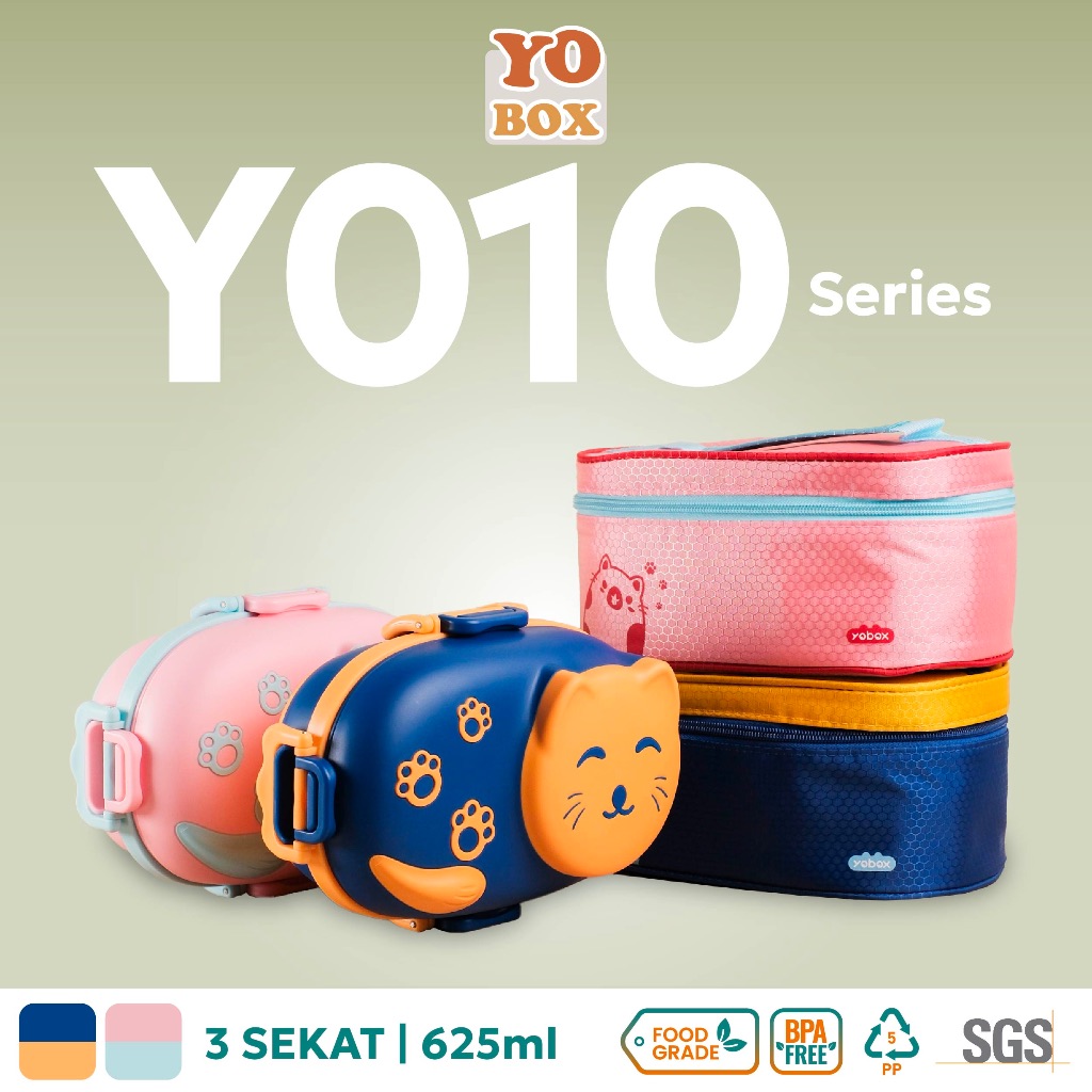 Yobox Best Deal ปิ่นโตเด็ก Cat รุ่น Y010 Antem | Shopee Thailand