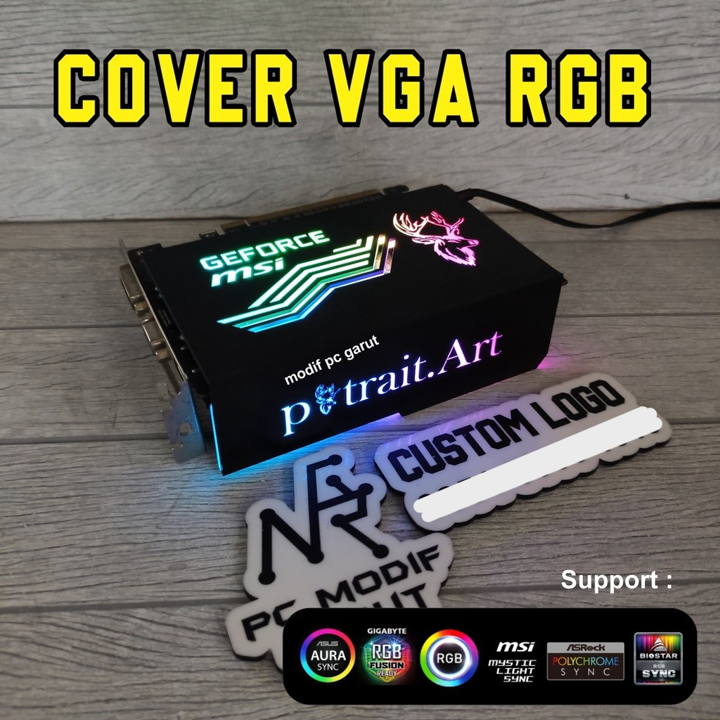 Vga COVER GPU BACKPLATE โลโก้ที่กําหนดเอง LED RGB | Shopee Thailand