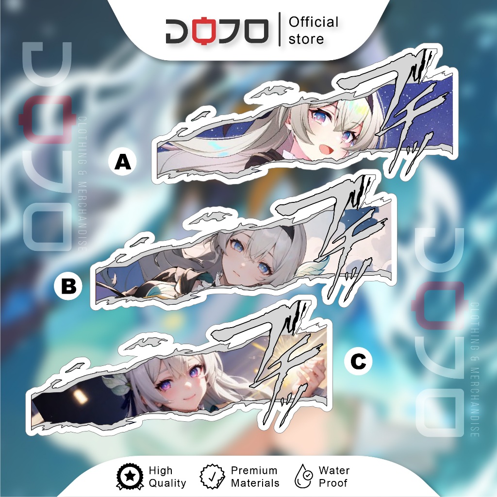 สติกเกอร ์ VINYL Honkai Star Rail Firefly HSR รถจักรยานยนต ์ รถโน ้ ตบุ ...