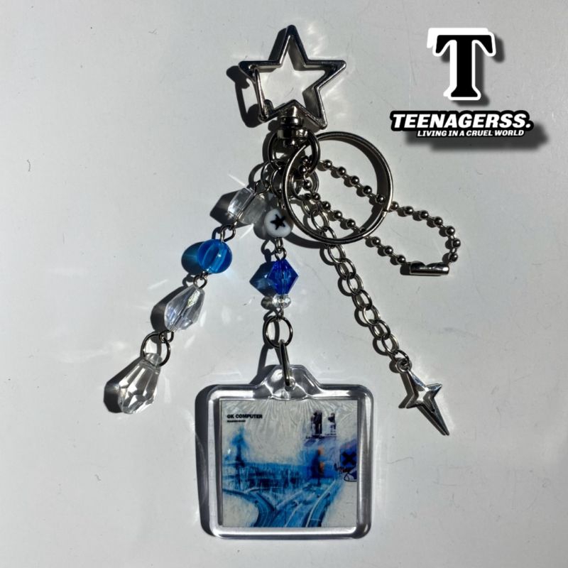 GANTUNGAN กระเป๋าพวงกุญแจลูกปัด Radiohead Ok คอมพิวเตอร์พวงกุญแจลูกปัด ...