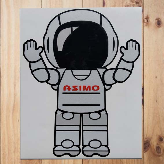 สติ๊กเกอร์ตัด HONDA ASIMO CHARACTER 4 | Shopee Thailand