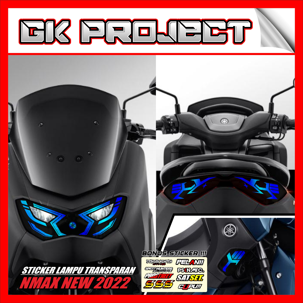 NEW NMAX 150 สติ๊กเกอร์ไฟ ชุดเดียวหน้าและหลัง | Yamaha NMAX NEW 2022 ...