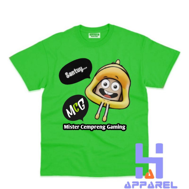 เสื ้ อยืดเด ็ ก MCG MISTER CEMPRENG GAMING GG GAMING YOUTUBE | Shopee ...
