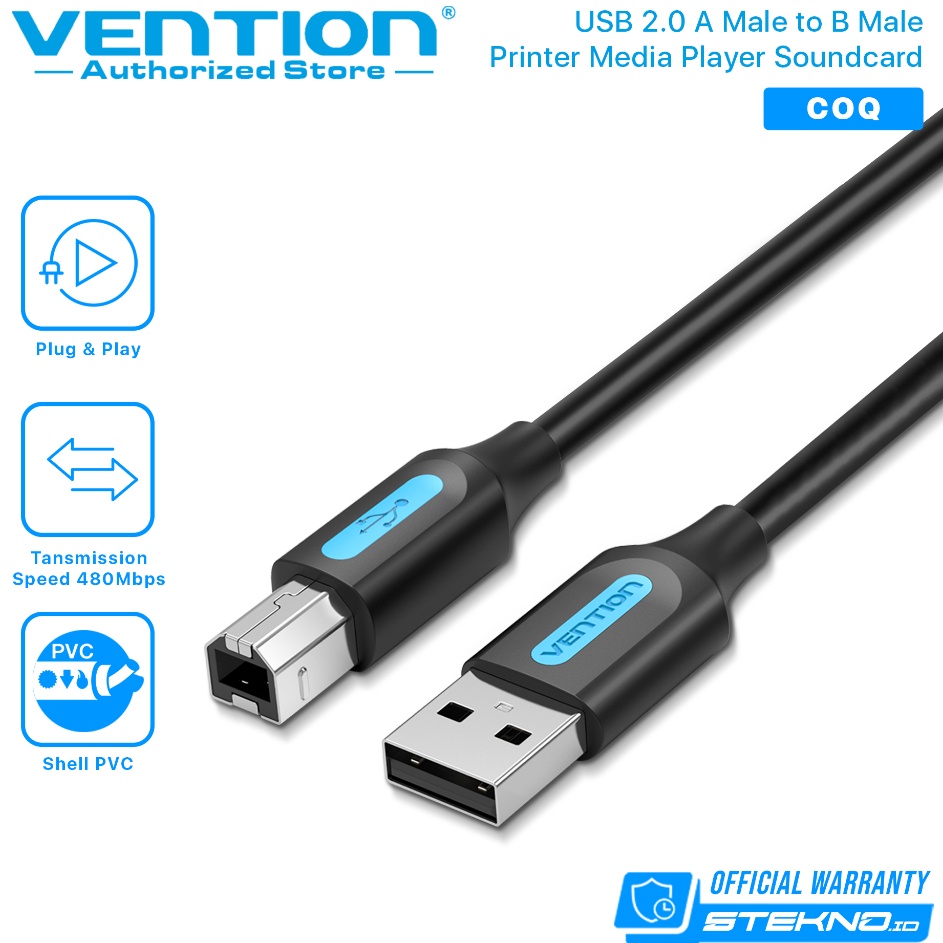 It Vention Data Cable USB 2 A Male to B Male Printer Media Player ...