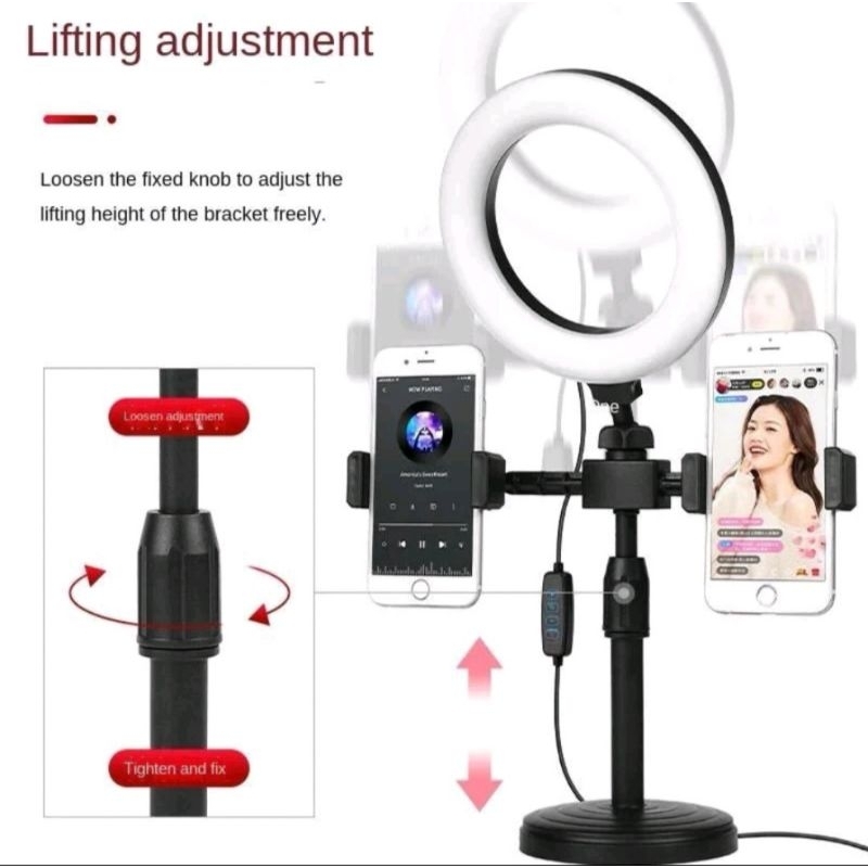 แพ ็ คเกจไฟแหวน 16 ซม . + TRIPOD ฟรี 2 ที ่ วาง HP/ LIVE/ STREAMING ...