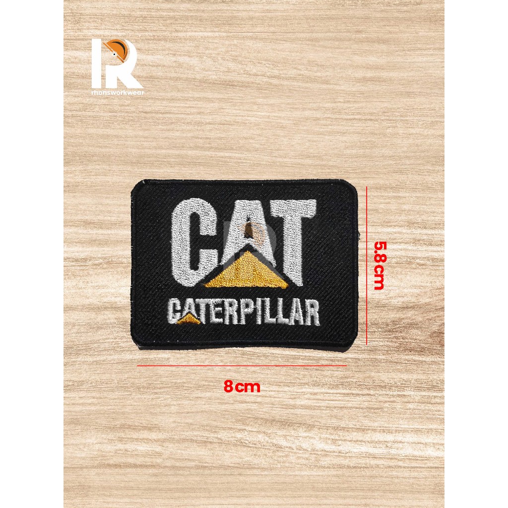 CATERPILLAR CAT LOGO BORDER ปักสัญลักษณ์/แพทช์ - Rhods Vendor Solo ...