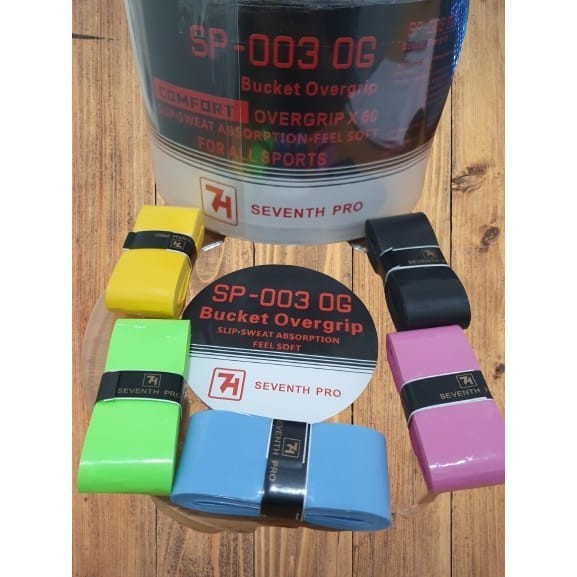 ไม้แบดมินตัน Grip SEVENTH PRO RUBBER Racket Grip SOFT ANTI-SLIP PU ...