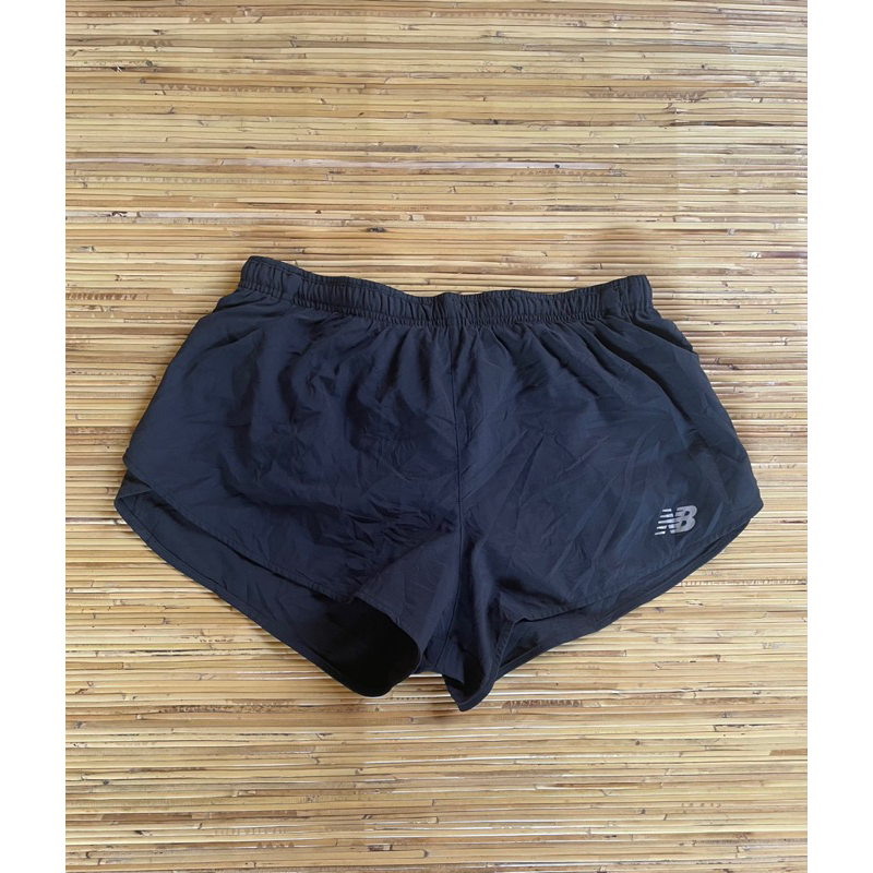 Hitam N*w BALANCE NB กางเกงขาสั้นผู้หญิงสาวสั้นกางเกงกีฬาวิ่งการฝึกอบรม ...