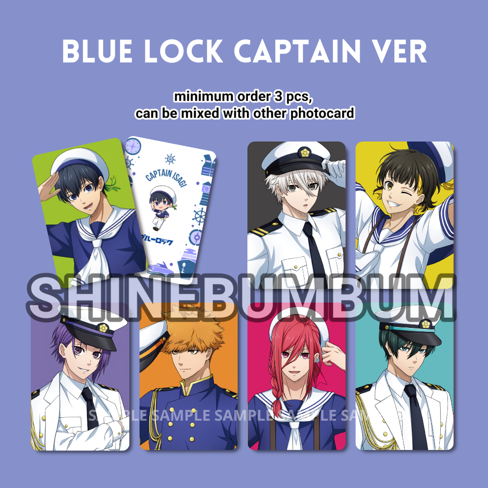 Photocard Blue Lock Captain Ver | Shopee Thailand
