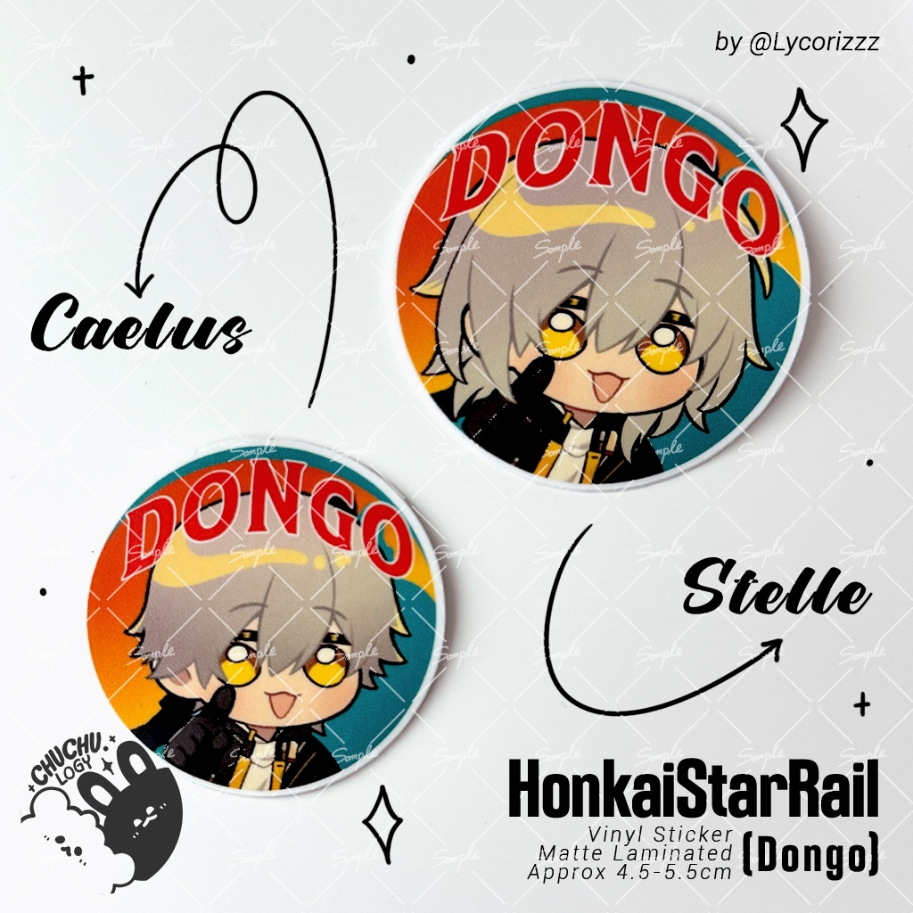 Hsr [ donggo ] Honkai Star Rail Caelus Stelle Sticker Vinyl matte by ...