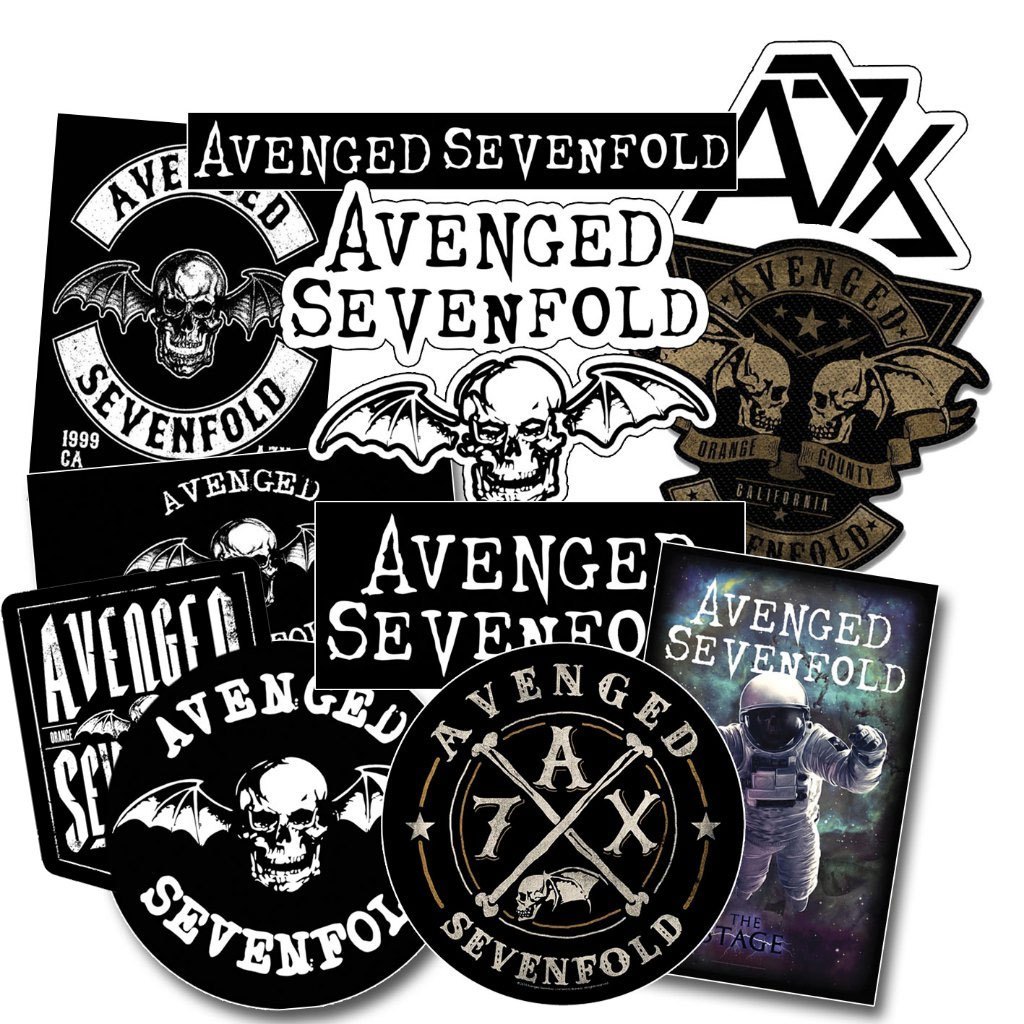 Avenged SEVENFOLD STICKER PACK - สติ๊กเกอร์ไวนิลกันน้ํา หมวกกันน็อค ...