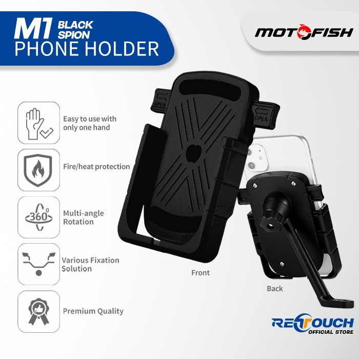Motofish M1-M1 Plus ที่วางโทรศัพท์แฮนด์กระจกมองหลัง | Shopee Thailand