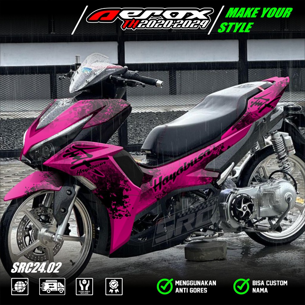 สติ๊กเกอร์รูปลอก Full Body Yamaha All New Aerox 155 เชื่อมต่อ 2020 2021 ...