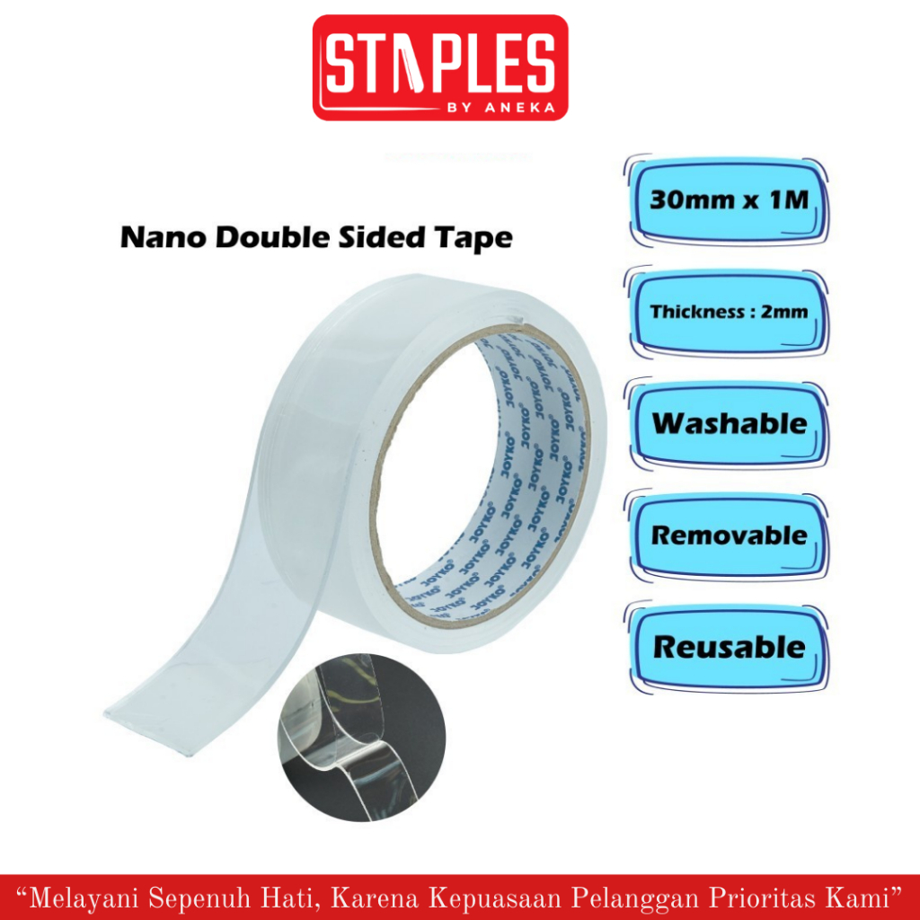Joyko Nano Tape Transparent Double Side Doubletape Clear NDST-1 ORI ...