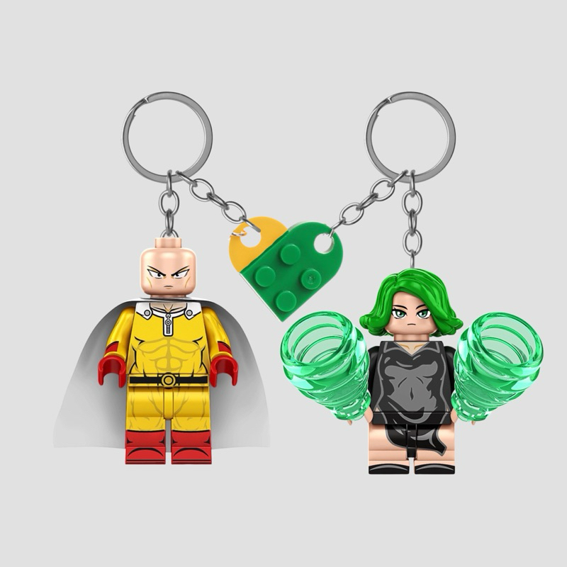 Gantungan Dhis Project LEGO Minifigure พวงกุญแจสีเหลือง ไซตามะและสี ...