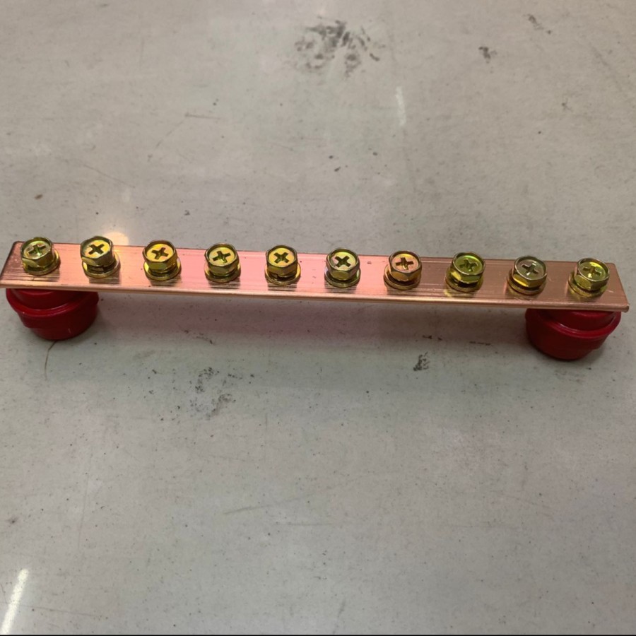 Merah Grounding Zero Ground 30x200mm Same Red Insulator FTB-800 Busbar ...