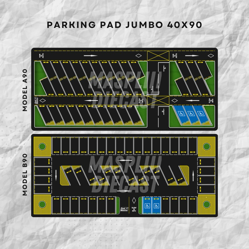1/64 Jumbo Diecast Hot Wheels Parking Mousepad Diorama - ขนาด 40x90 ซม. - กันน้ํา กันลื่น ...