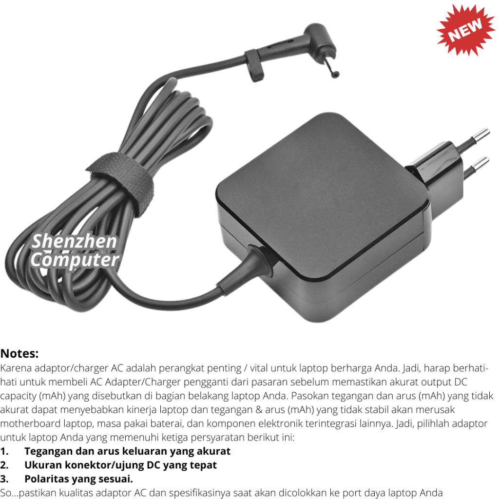 เครื่องชาร์จ Asus Vivobook X411 X411U X411Q X411UN X411UF X411UA X411QA อะแดปเตอร์อะแดปเตอร์ ...