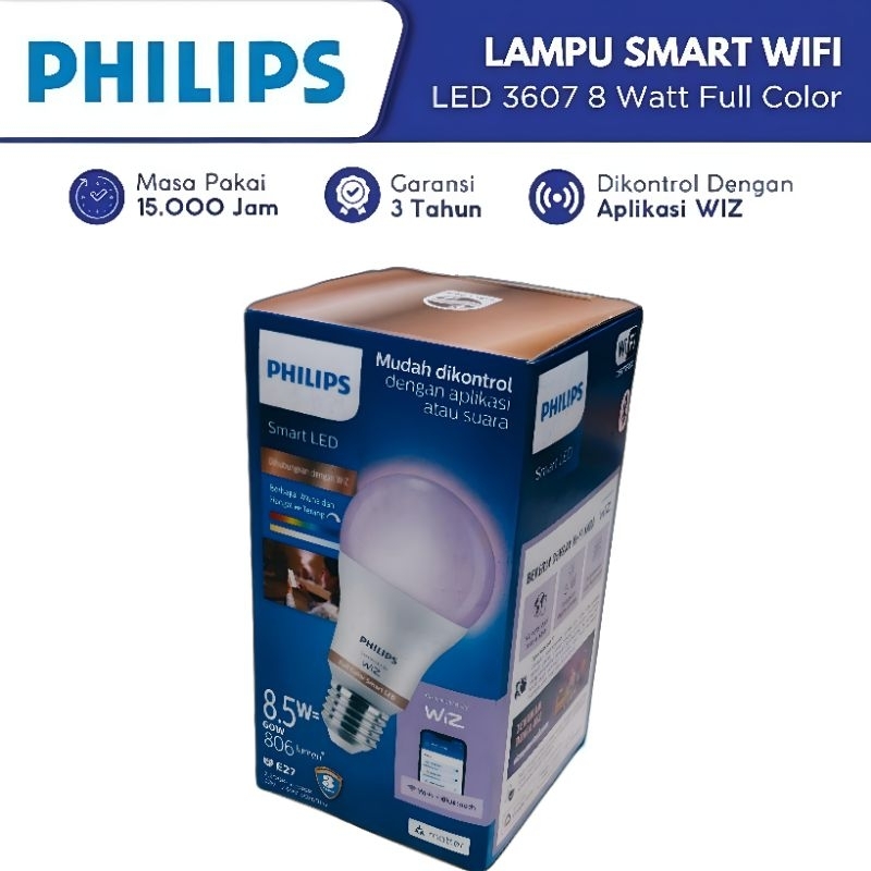 Philips Smart Wi Fi หลอดไฟ LED 8W RGB/8W /13W RGB/ 13W | Shopee Thailand