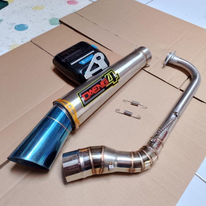 ท่อไอเสีย Open Spec แดง sai 4 สําหรับ Mio sporty Mio Soulty Mio soul i ...