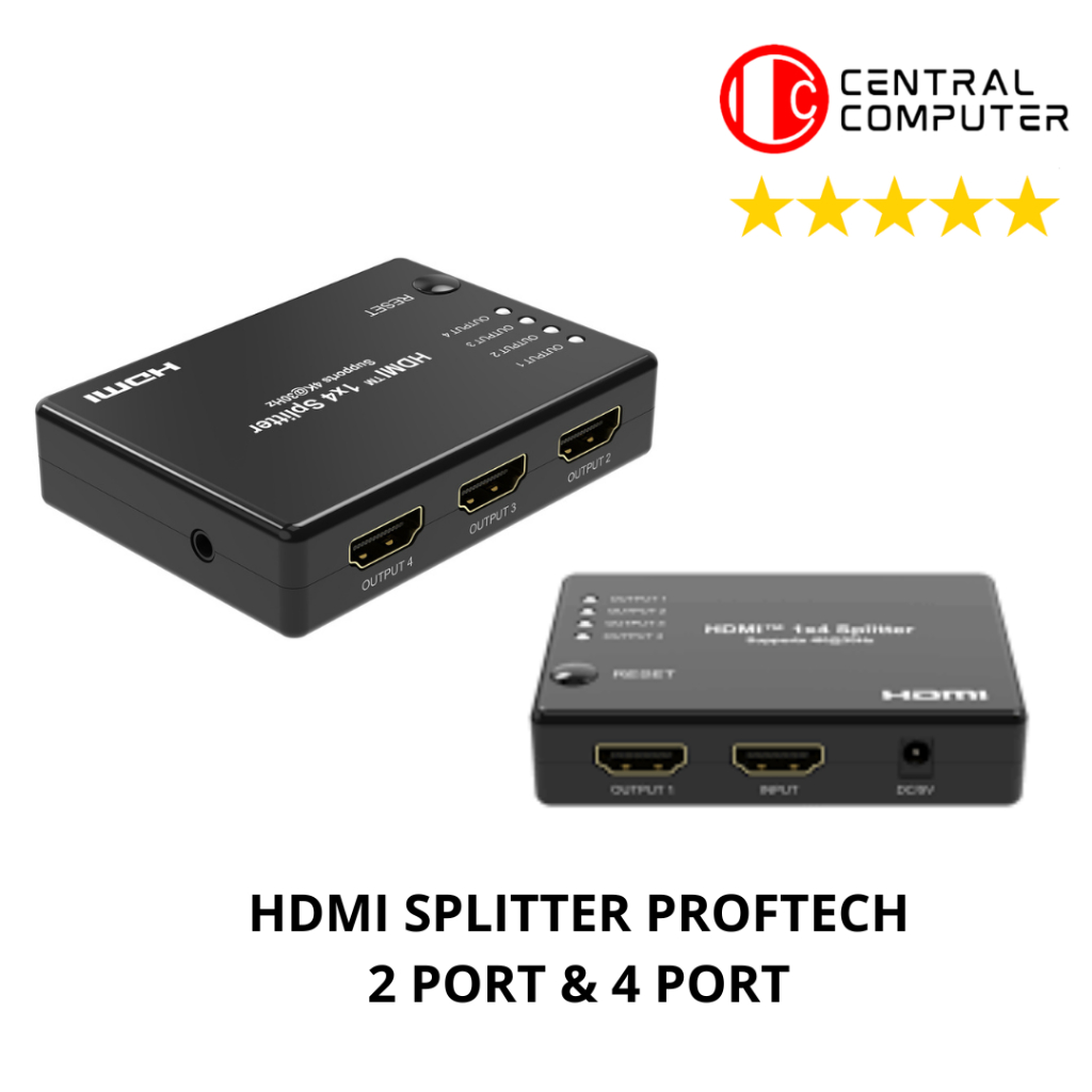 Proftech ตัวแยก HDMI 2 พอร์ต และ 4 พอร์ต | Shopee Thailand