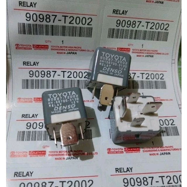 ไฟหน้ารีเลย์ 12V ขา 4 90987-T2002 Toyota Innova Avanza Yaris Fortuner ...