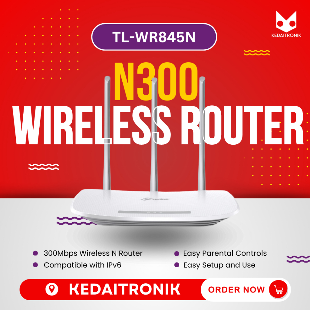 Tl-wr845n 845 TPLINK 300Mbps เราเตอร์ไร้สาย Speedy N300 Extender ...