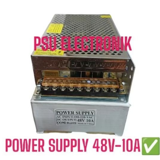 สวิตชิ่งพาวเวอร์ซัพพลาย PSU 48V 10A คุณภาพสูง 48 โวลต์ 10 Ampere Net ...