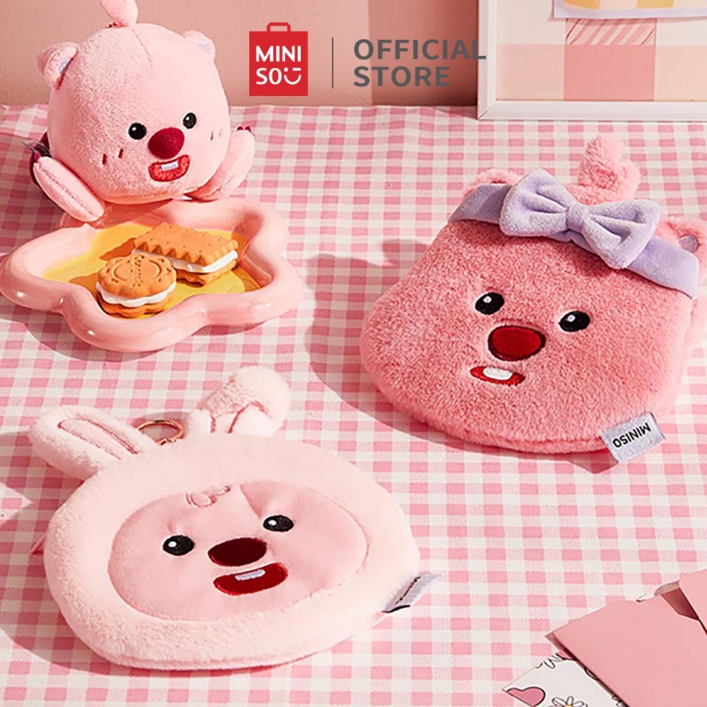 Miniso x Zanmang Loopy Collection กระเป๋าเก็บใบหน้าน่ารักกระเป๋า ...