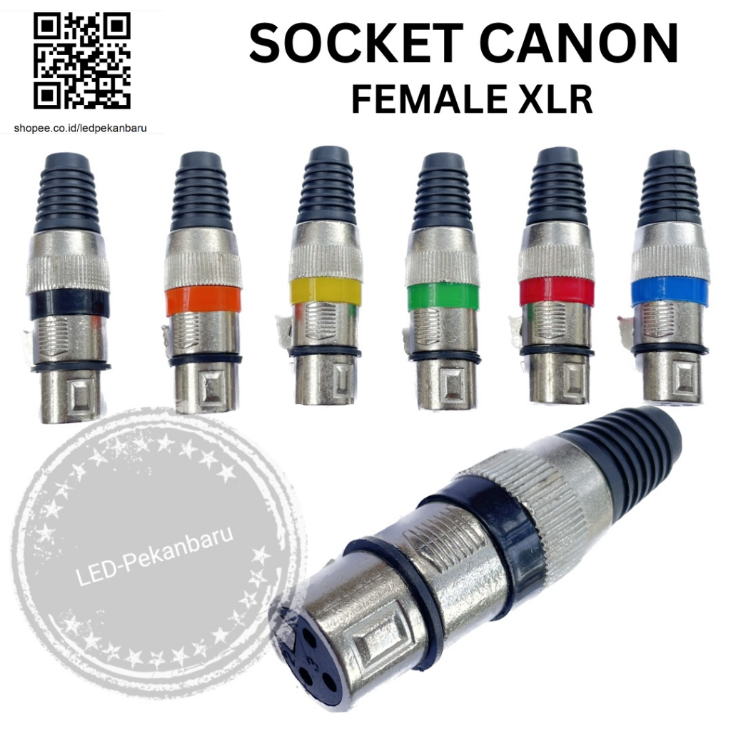 Canon XLR JACK หญิง CANARE SOCKET ซ็อกเก็ตเสียง 3 พิน | Shopee Thailand