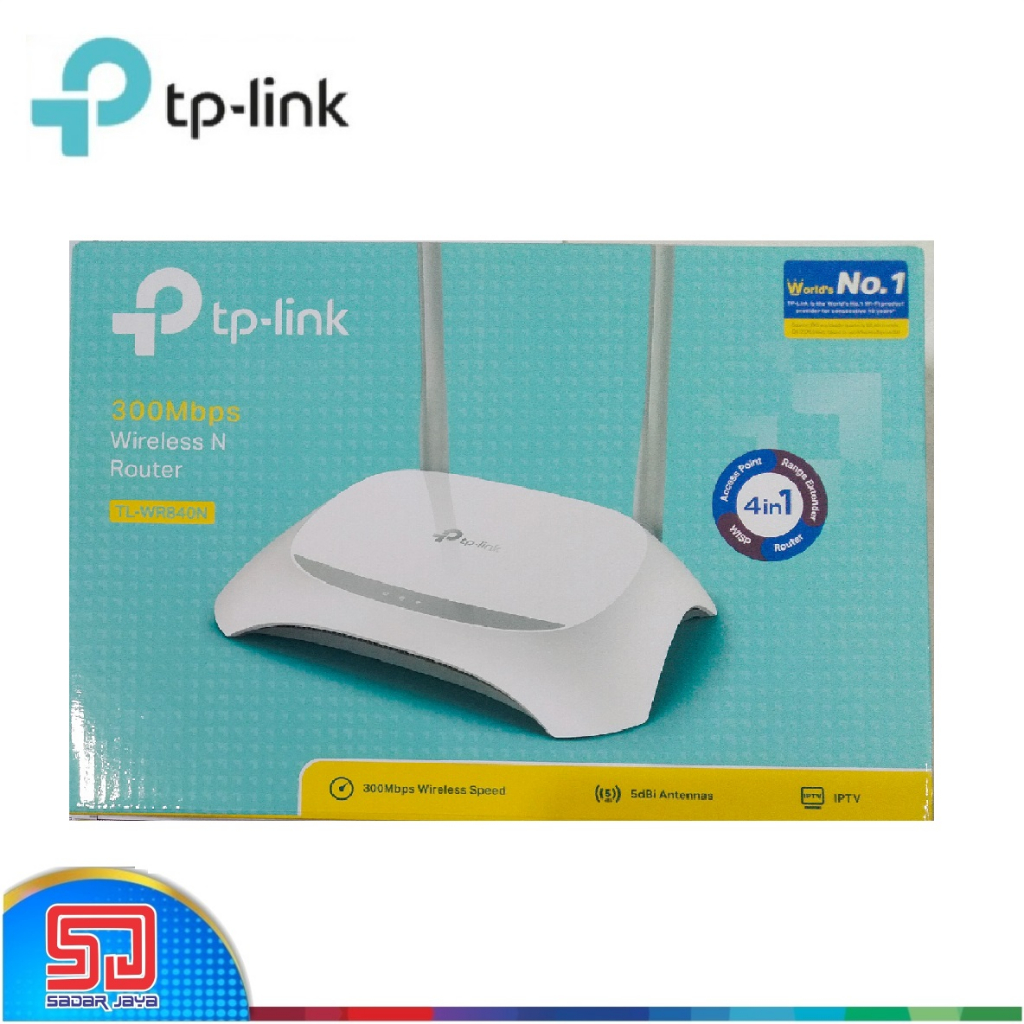 TP-Link TL-WR840N Wifi Router N300 mbps เครือข่ายไร้สาย / จุดเชื่อมต่อ / Range Extender / WISP ...