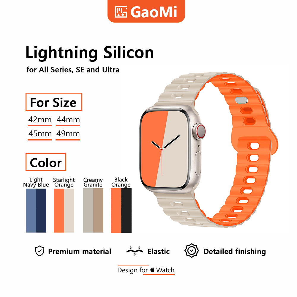 สายนาฬิกาข้อมือ Gaomi สําหรับ Apple Watch Lightning All Series iWatch ...