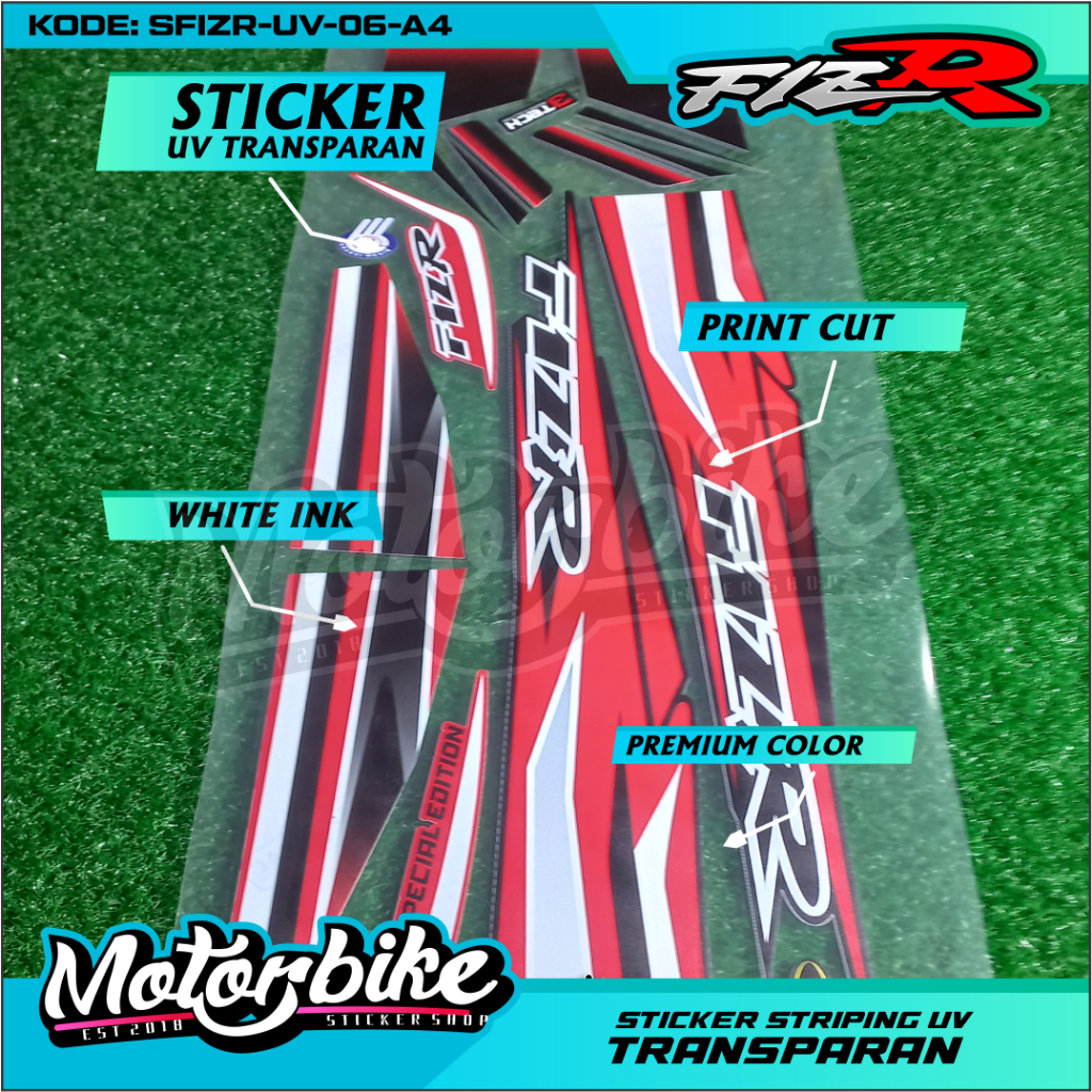 สติ๊กเกอร์ Fizr Striping Clear List Fiz R แบบใส | Shopee Thailand