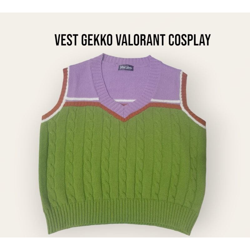 เสื้อกั๊กคอสเพลย์ Gekko Valorant Game (เครื่องแต่งกายคอสเพลย์ Gekko ...