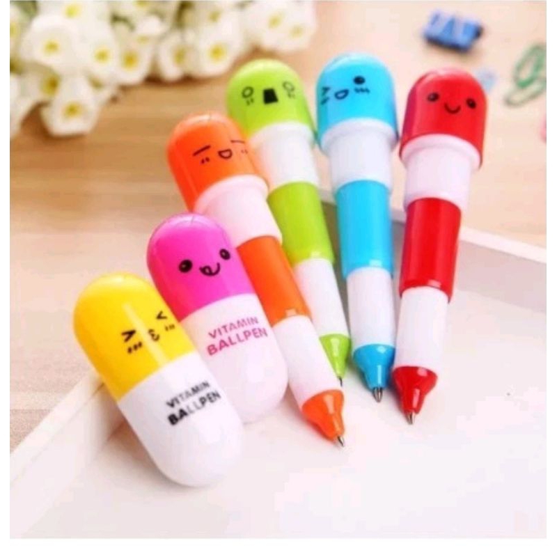 UNIT Pens Cute Unique ดึงดูดใจ Mini Capsule Shape Capsule Pens | Shopee ...