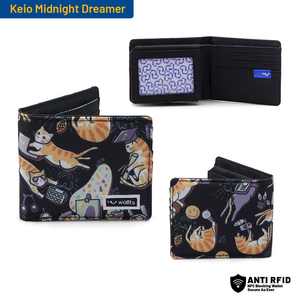 Wallts Mens Waterproof Canvas Folding Wallet - Keio Motif | Shopee Thailand