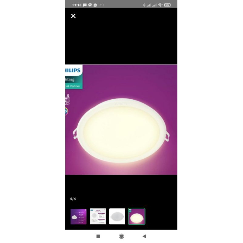 Philips meson แผง led ดาวน์ไลท์ติดเพดาน 3w 5w 9w 13w 17w 21w 24w รอบ 3 ...