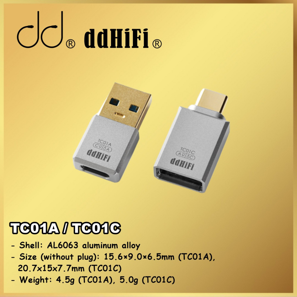 Dd HiFi ddHiFi TC01A TC01C TC01 ตัวแปลงอะแดปเตอร์ USB-A ถึง USB-C TC 01 ...